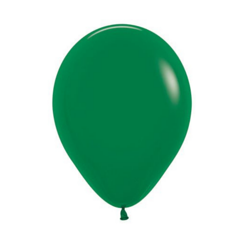 Verde Bosque 12" Bolsa C/100 Globos Globtex – Globos y Fiesta